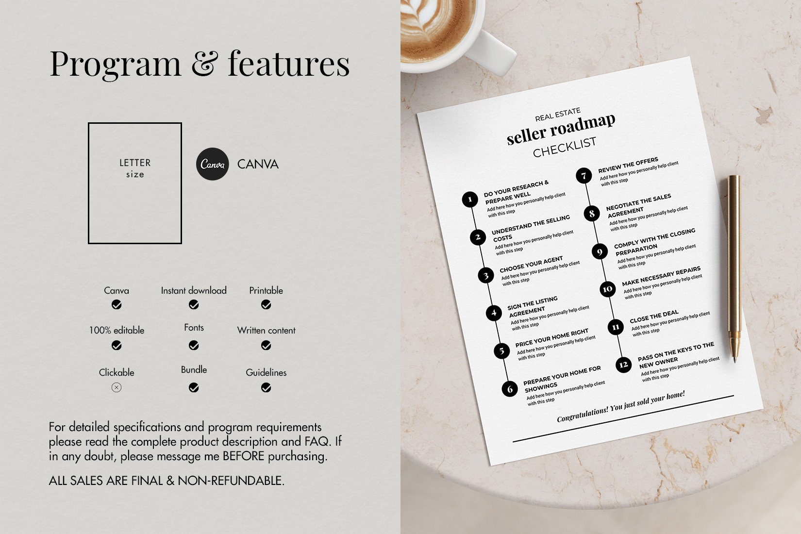 Home Seller Roadmap, Seller Checklist, Real Estate Selling Process ...