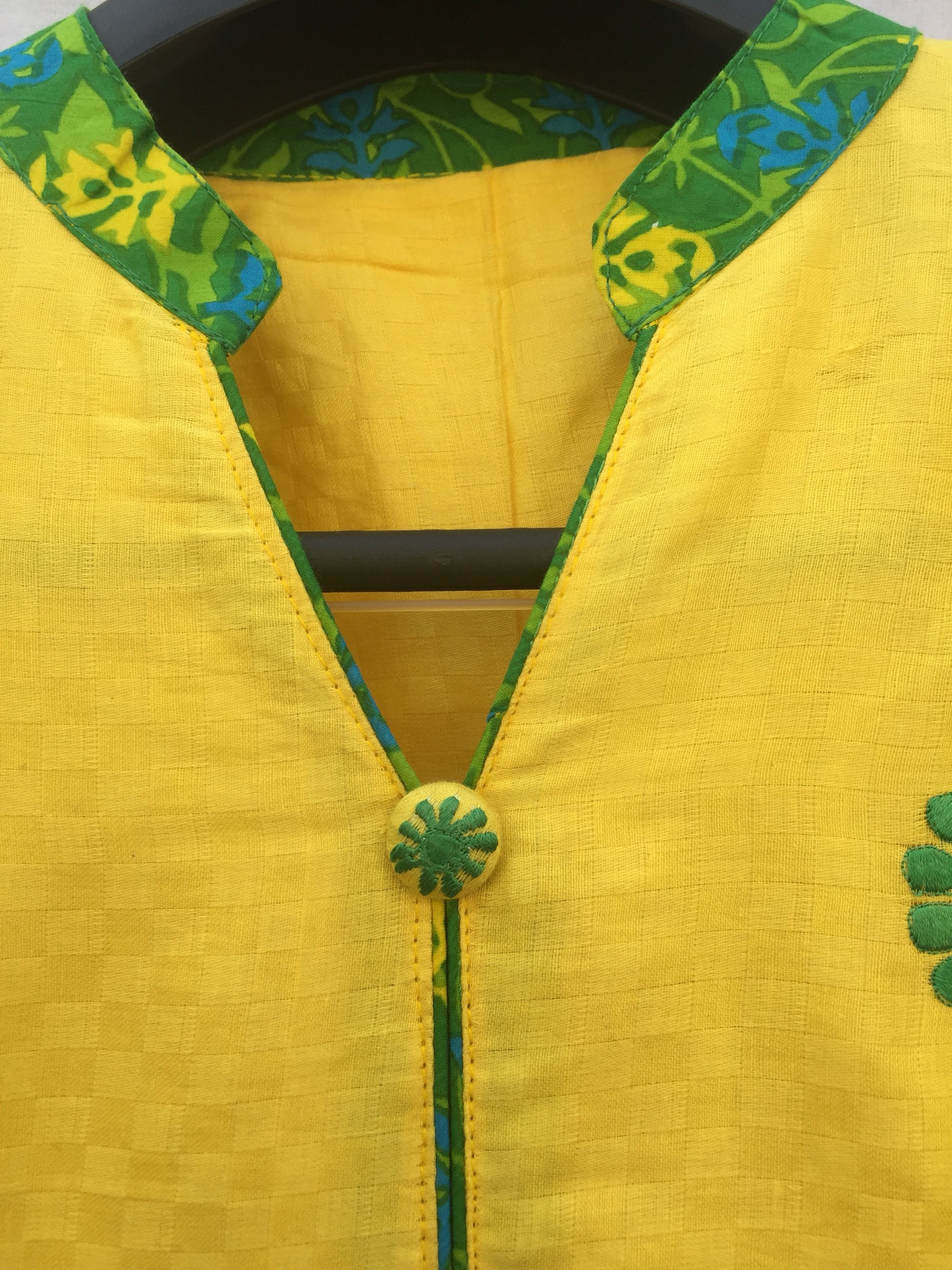 Kurta Indian Kurti Ethnic Wear Embroidered Kurta Cotton - Etsy