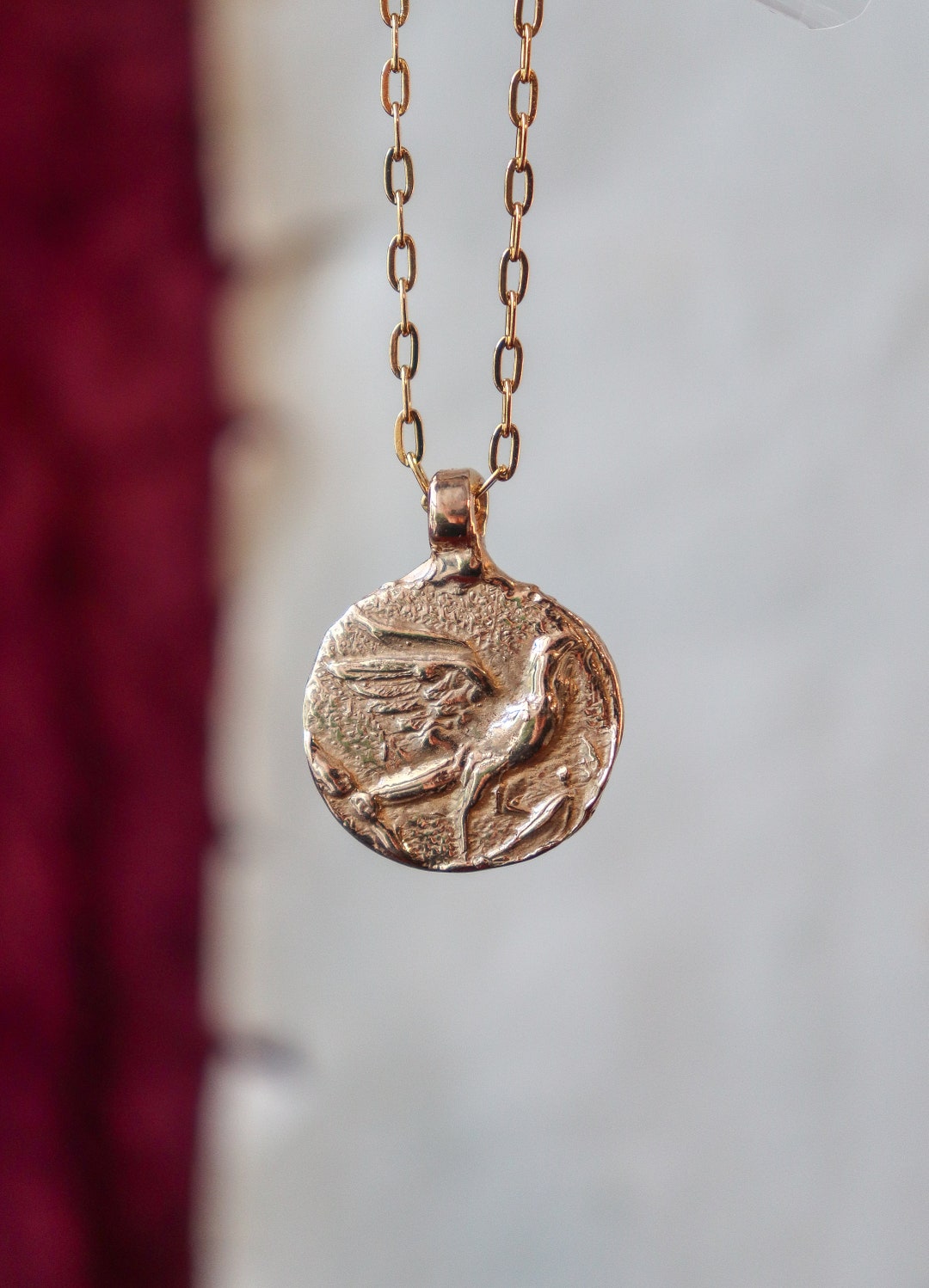 Bronze Pendant With Aphrodite's Dove, Ancient Greek Jewel, Lost Wax ...