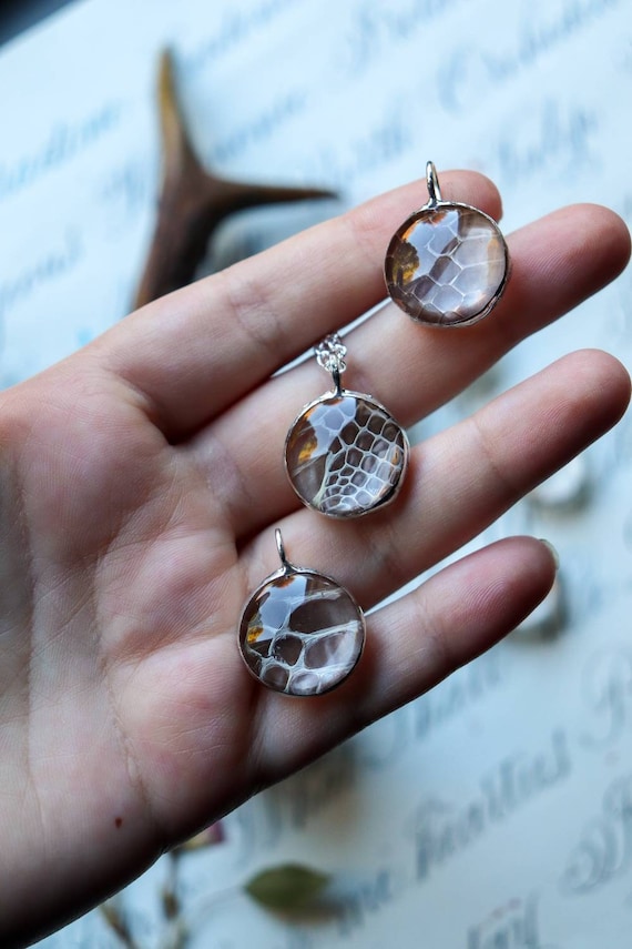 IRREGULAR Snake Suit Pendant Snake Skin Jewelry Real Snake Suit Cruelty Free Jewelry Etsy