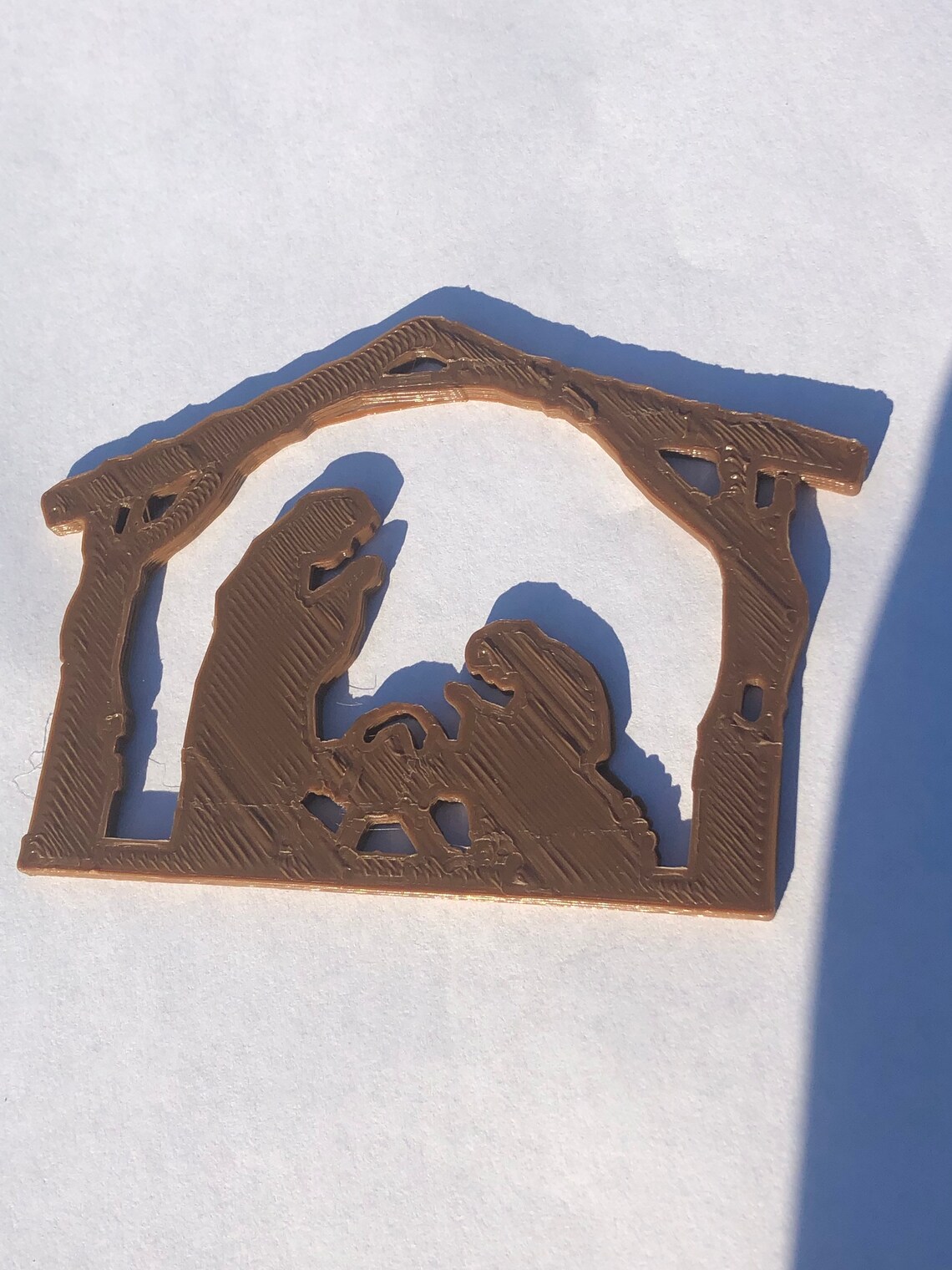 Peaceful Manger Scene or T-rex Battle Over Table Saw Ornament - Etsy