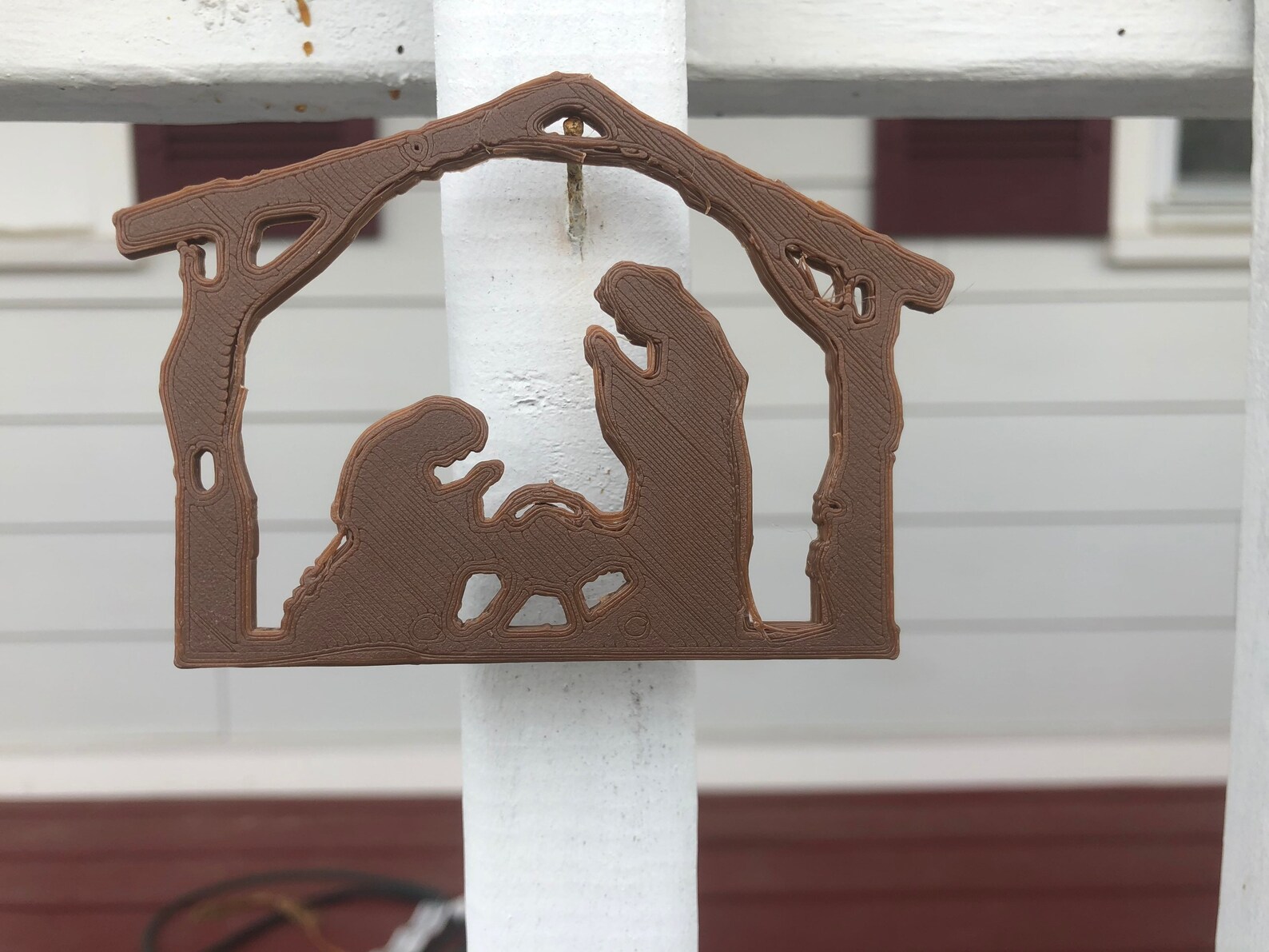 Peaceful Manger Scene or T-rex Battle Over Table Saw Ornament - Etsy