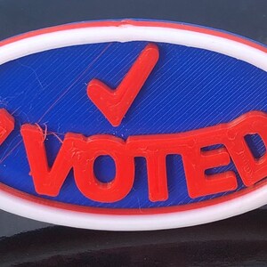 I Voted Sticker Pin - Etsy