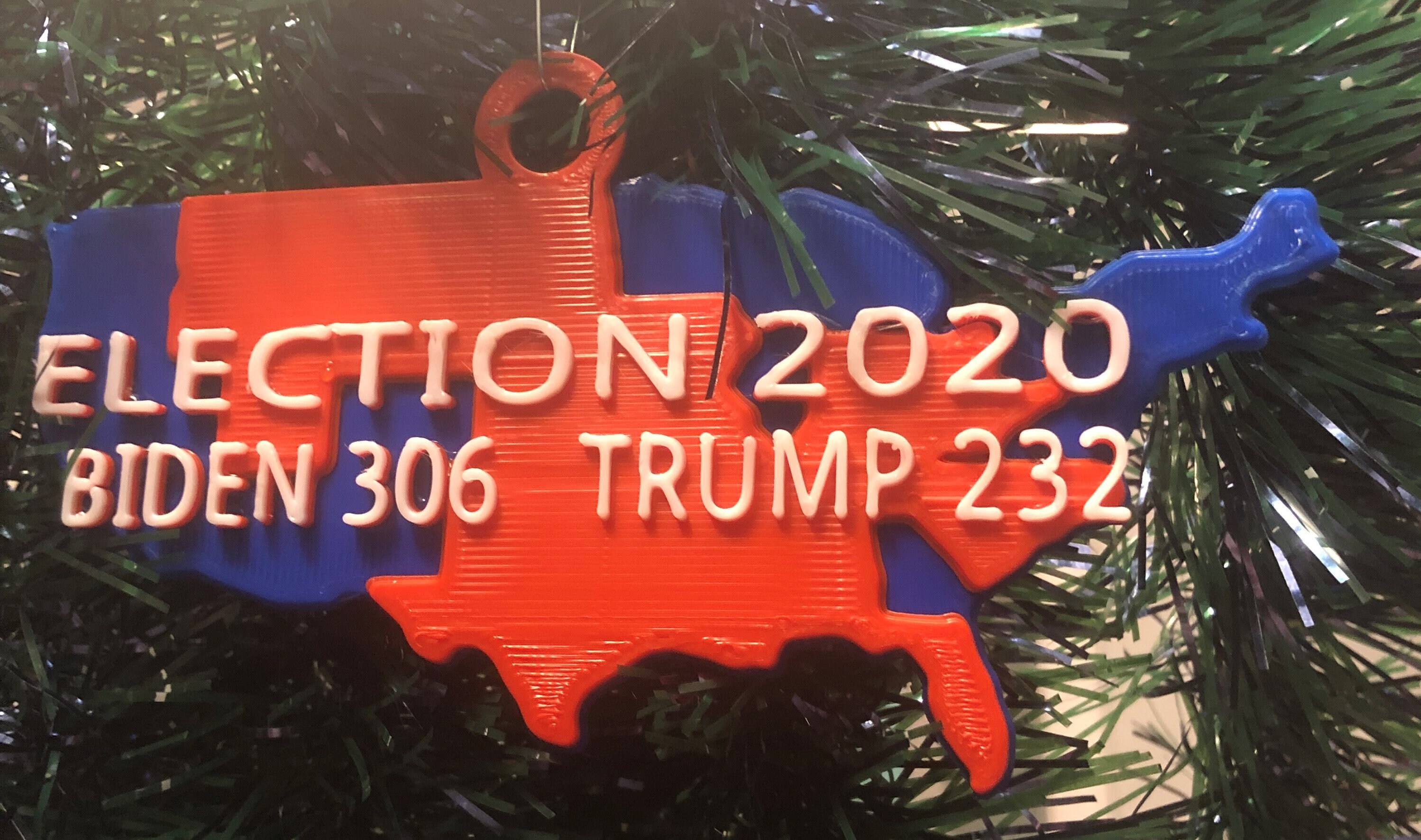 Biden Harris Election Result Tree Ornament - Etsy