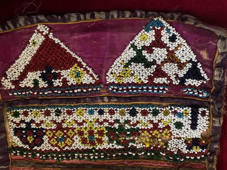 Vintage KUCHI AFGHAN Glassbead Jewelry Pouch - Etsy