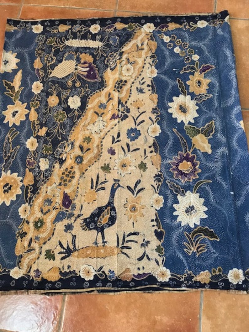 Vintage Indonesian Hand Painted Batik - Etsy