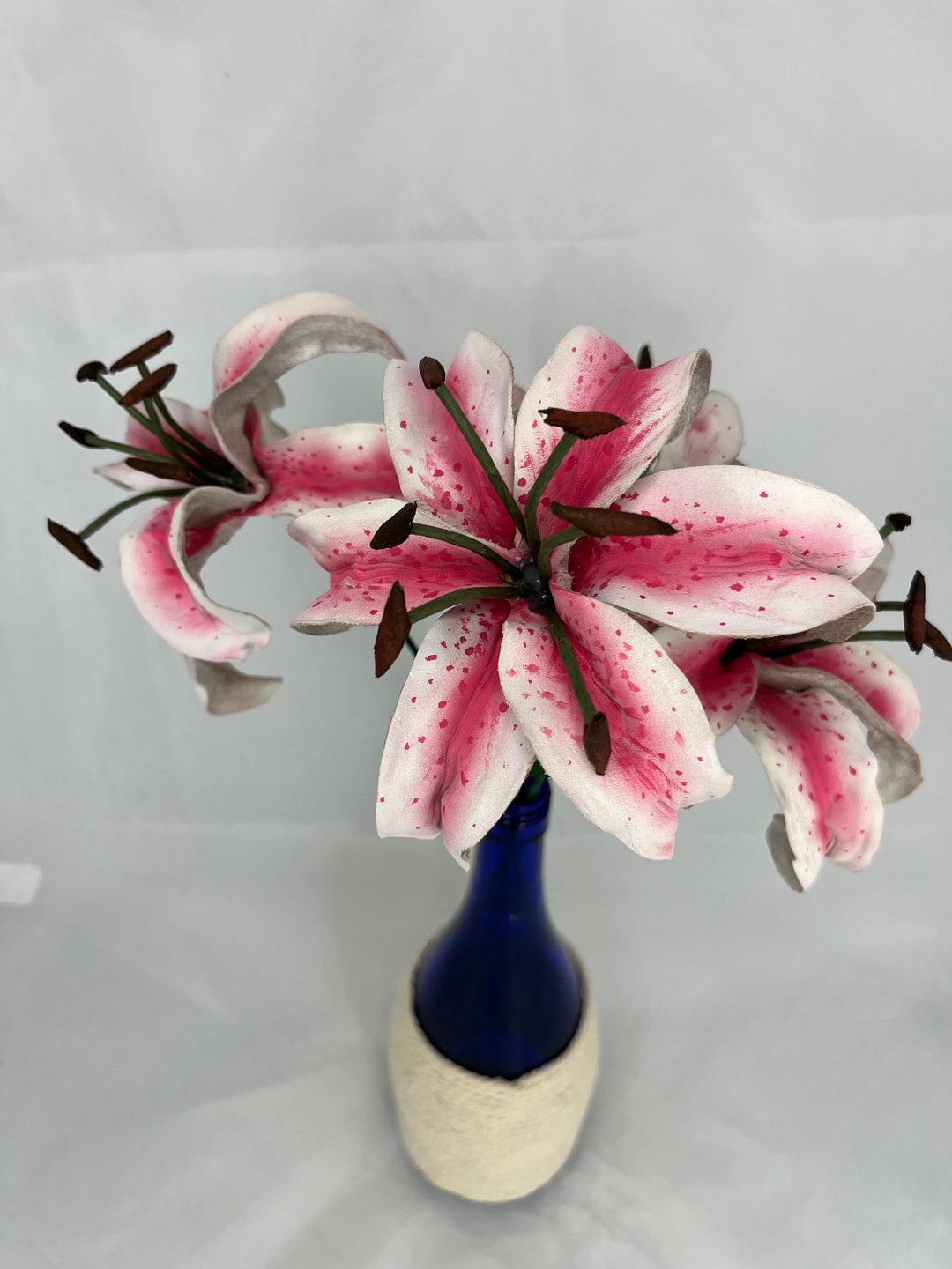 Leather Stargazer Lily - Etsy