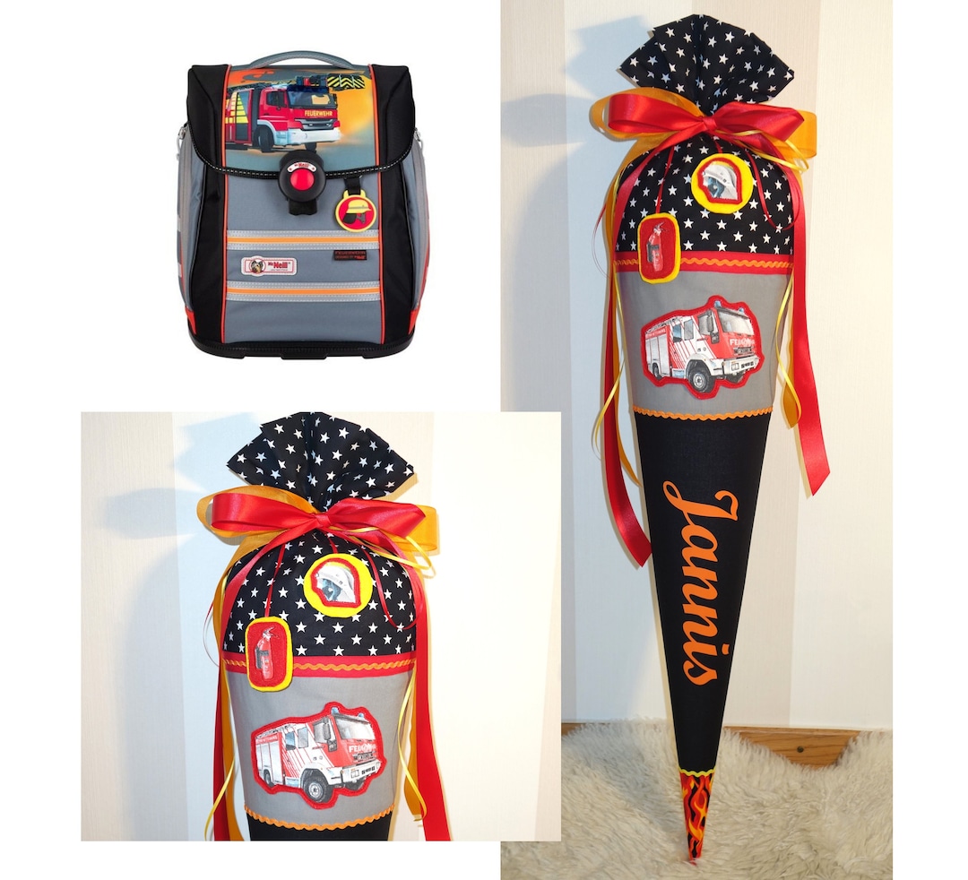 Firefighter School Cone Including Name - Etsy