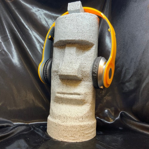 Moai Statue Headphone Rack Easter Island Statue Headset - Etsy