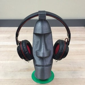 Moai Statue Headphone Rack! "easter Island-style" Headset Hanger. Heads Up, Listen! Pacific ...
