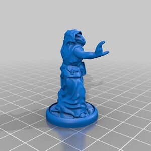 Lizardfolk Wizard Mini Dungeons and Dragons Lizard People Miniature ...