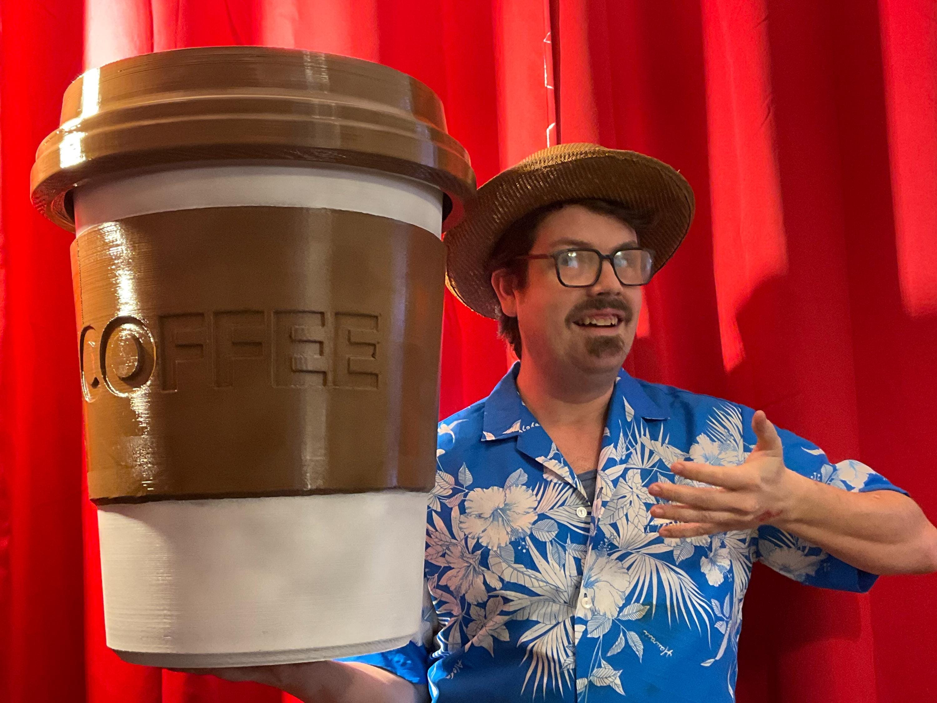 Giant Brown Coffee Cup Prop – Oversized Coffee With Brown Lid, Mug ...