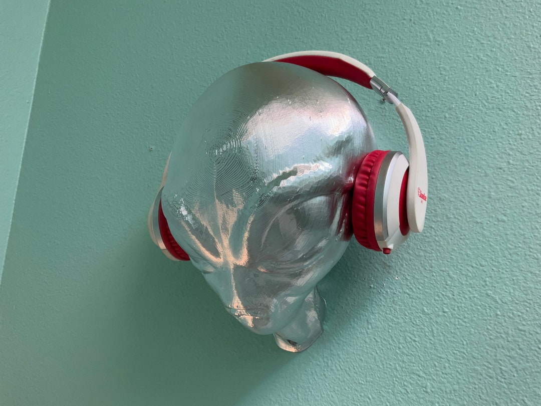 Alien Head Headphone Stand – UFO Wall Mount for Gaming, Music, and ...