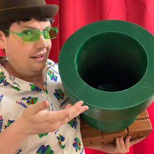 Retro-inspired Green Gaming Pipe Trash Can - 13 Gallon Unique Novelty ...