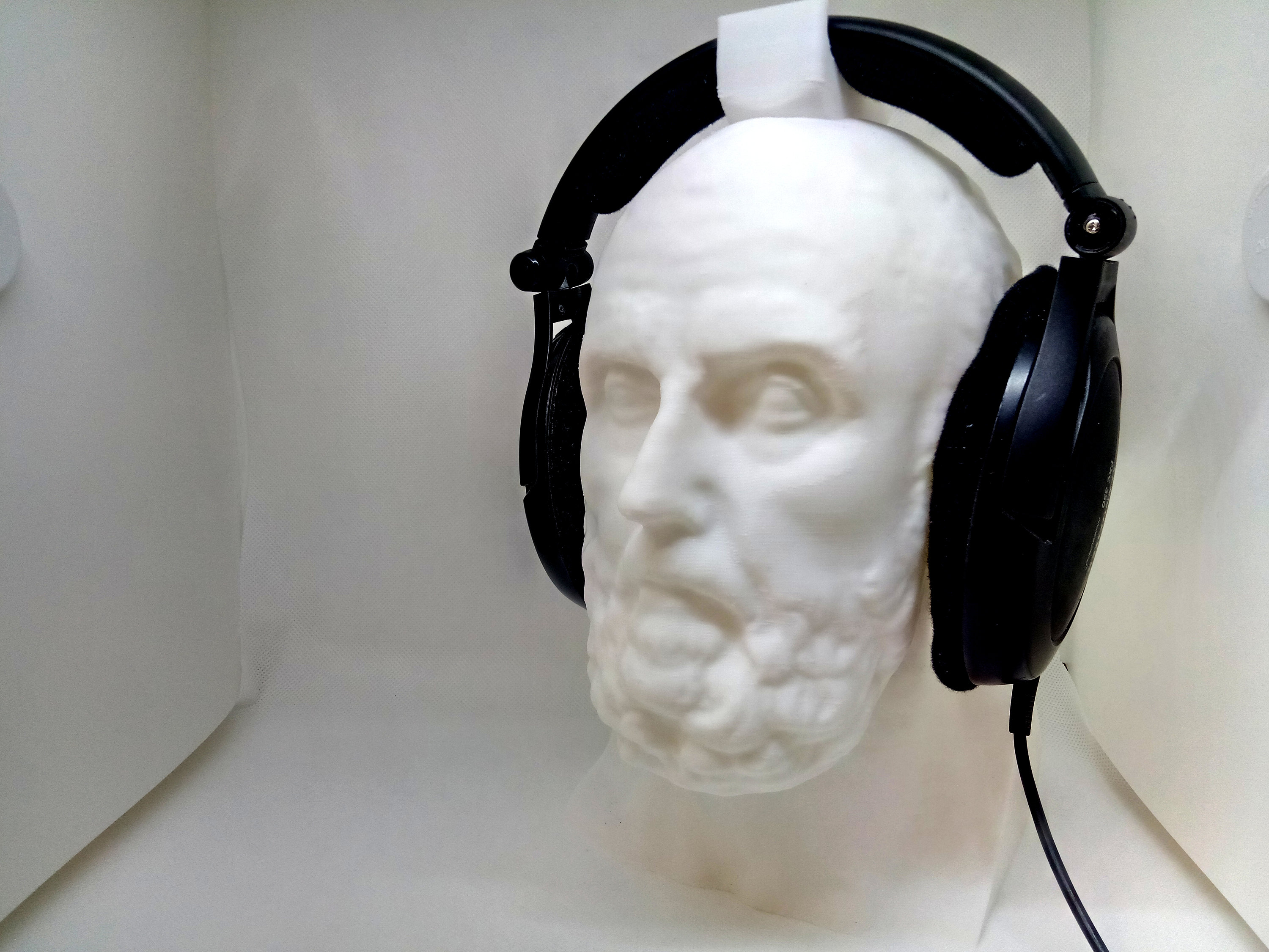 Aristotle Headphone Stand! Greek Headset Holder, Philosopher Like Hegel ...