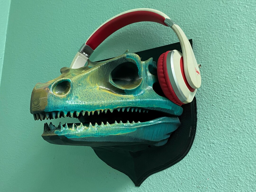 Alien Salamander "sunset Fade" Skull Headphone Hanger – Sci-fi Wall ...