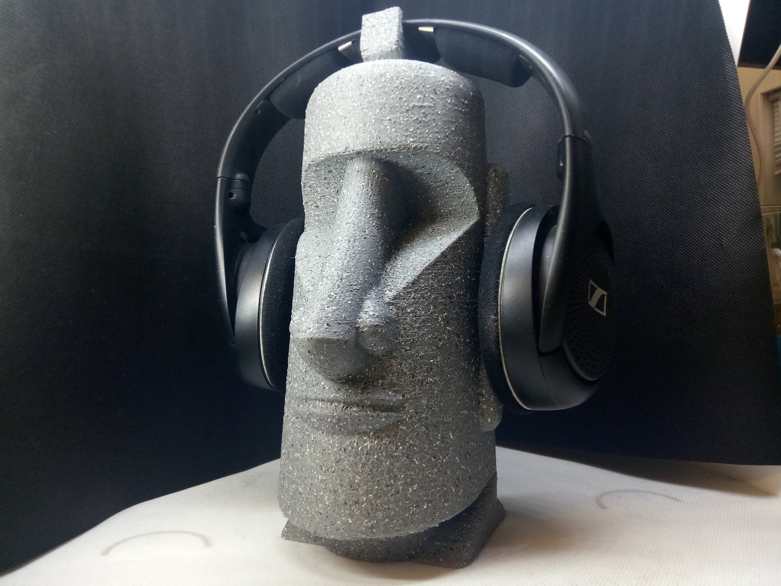 Moai Statue Headphone Rack Easter Island Sculpture Headset Hanger ...