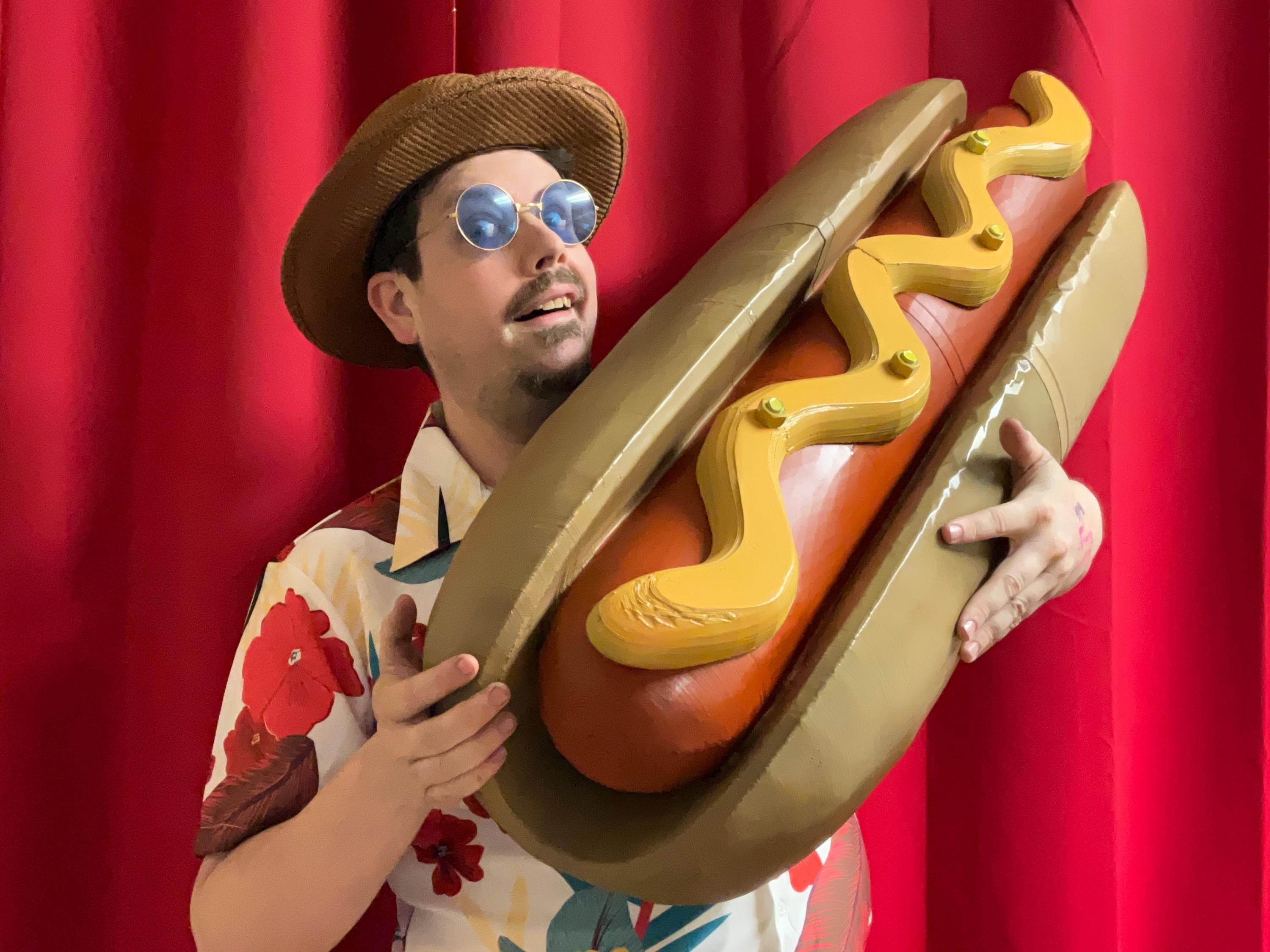 Giant Hot Dog Prop | Food Truck Decor | Restaurant Wall Art | Oversized ...
