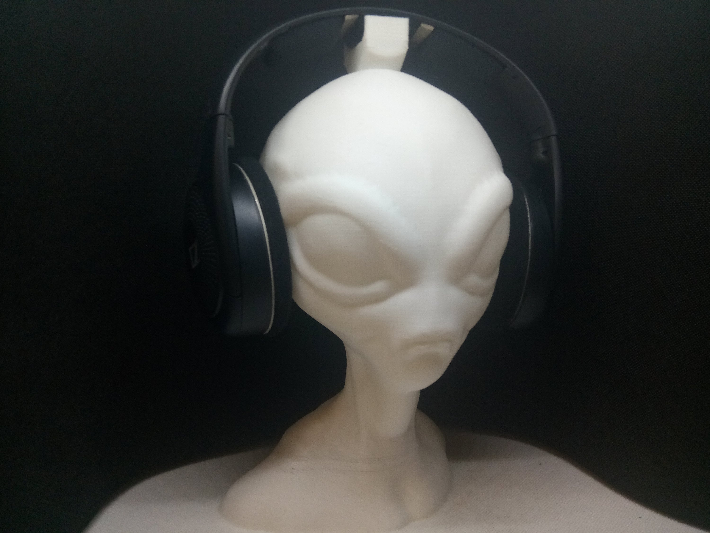 Alien Head Headphone Stand Headset Holder Rack Grey Area 51 | Etsy
