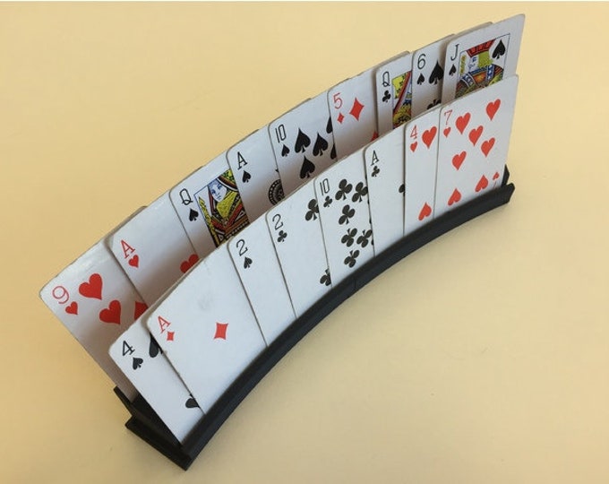 Curved Playing Card Holder for Texas Hold Em Magic the - Etsy