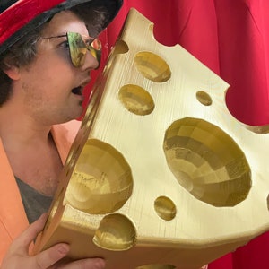 Giant Golden Cheese Decor | Massive Cheesy Home Accent | Unique Party ...