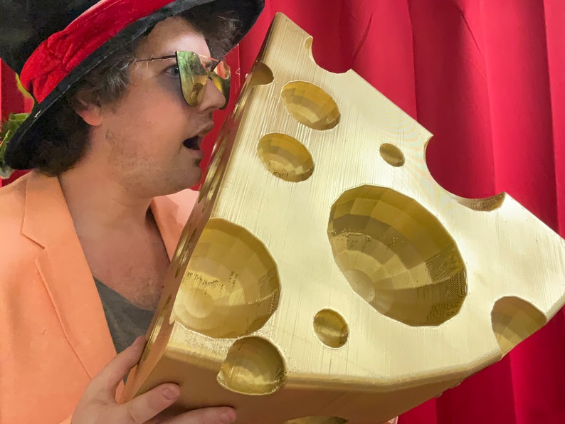 Giant Golden Cheese Decor | Massive Cheesy Home Accent | Unique Party ...