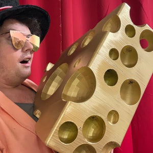 Giant Golden Cheese Decor | Massive Cheesy Home Accent | Unique Party ...