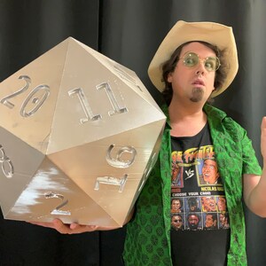 The LARGEST D20 on Etsy! HUGE 20-sided Die, Amazing Functional Dice ...