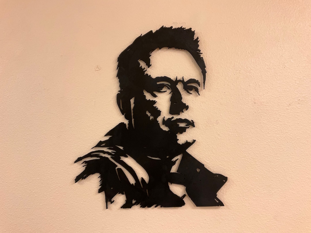 21" Elon Musk Silhouette Wall Hanger: Tribute to Tech Genius - Bold ...