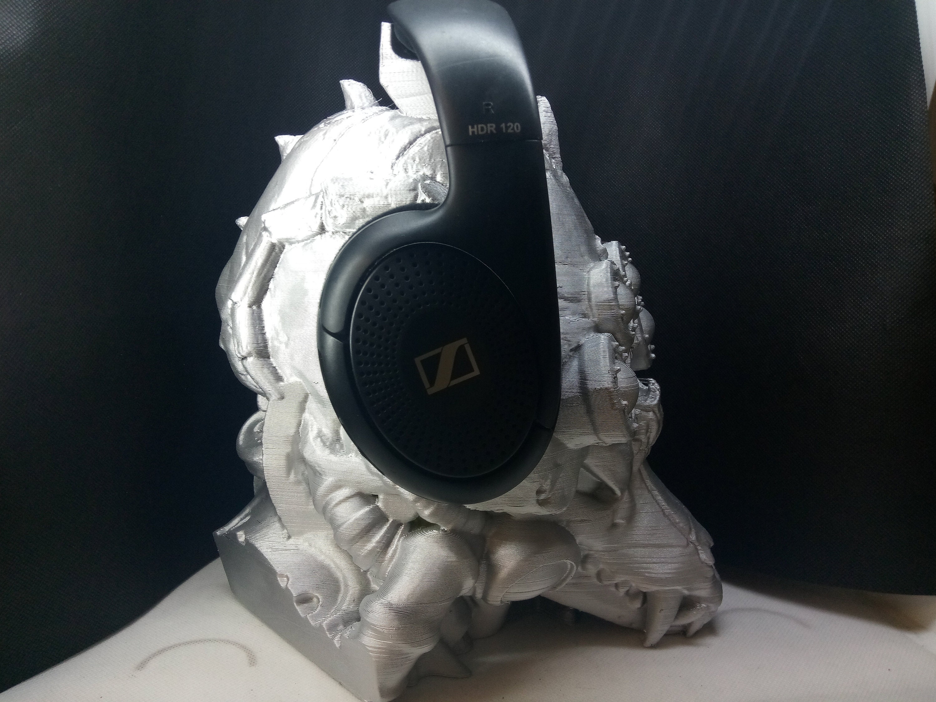 Zombie Robot Coyote Headphone Rack! Cyborg Animal Skull Supervillain ...