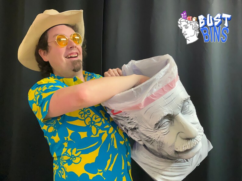 GIANT Einstein Wastebasket! "bust Bins" 13 Gallon Trash Can, Great for ...