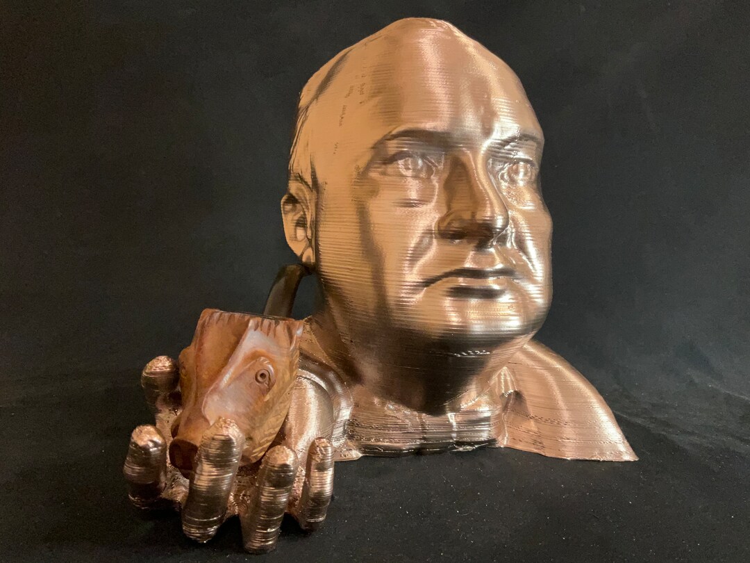 Churchill Pipe Stand - Bronze Tobacco Pipe Holder - Etsy