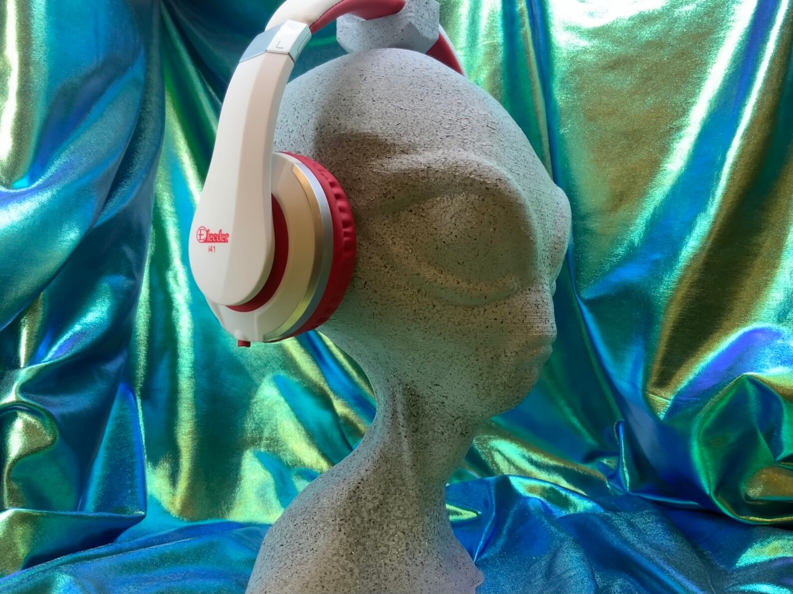 Ancient Alien Head Headphone Stand Stone Finish Headset - Etsy