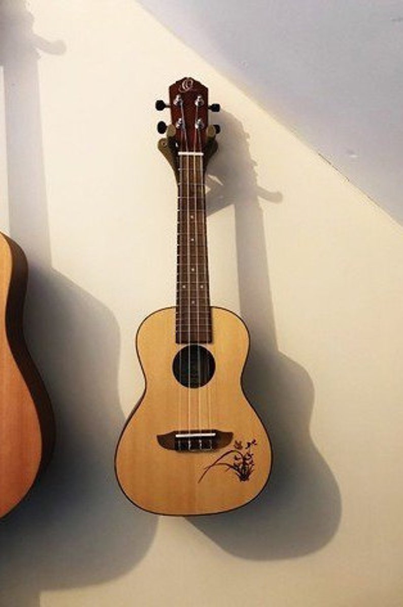 Elegant Ukulele Wall Mount. Display Any Soprano Uke Upright - Etsy