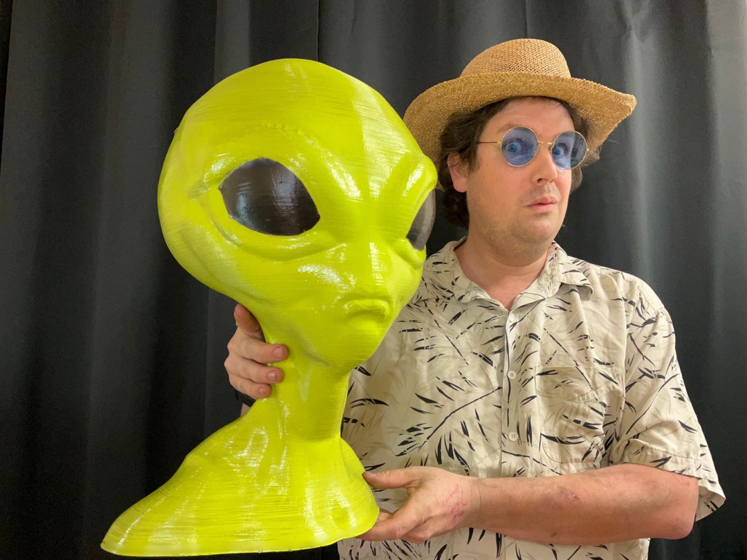 GIANT Green Alien! Customizable Color AND Eye Color. HUGE Novelty Retro ...