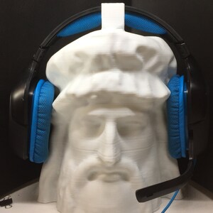 Leonardo Da Vinci Headphone Stand! Painter Inventor Headset Hanger Rack ...