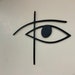 21" Modern Eye Wall Hanger: Minimalist, Monochrome, Geometric Decor ...