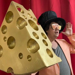Giant Golden Cheese Decor | Massive Cheesy Home Accent | Unique Party ...