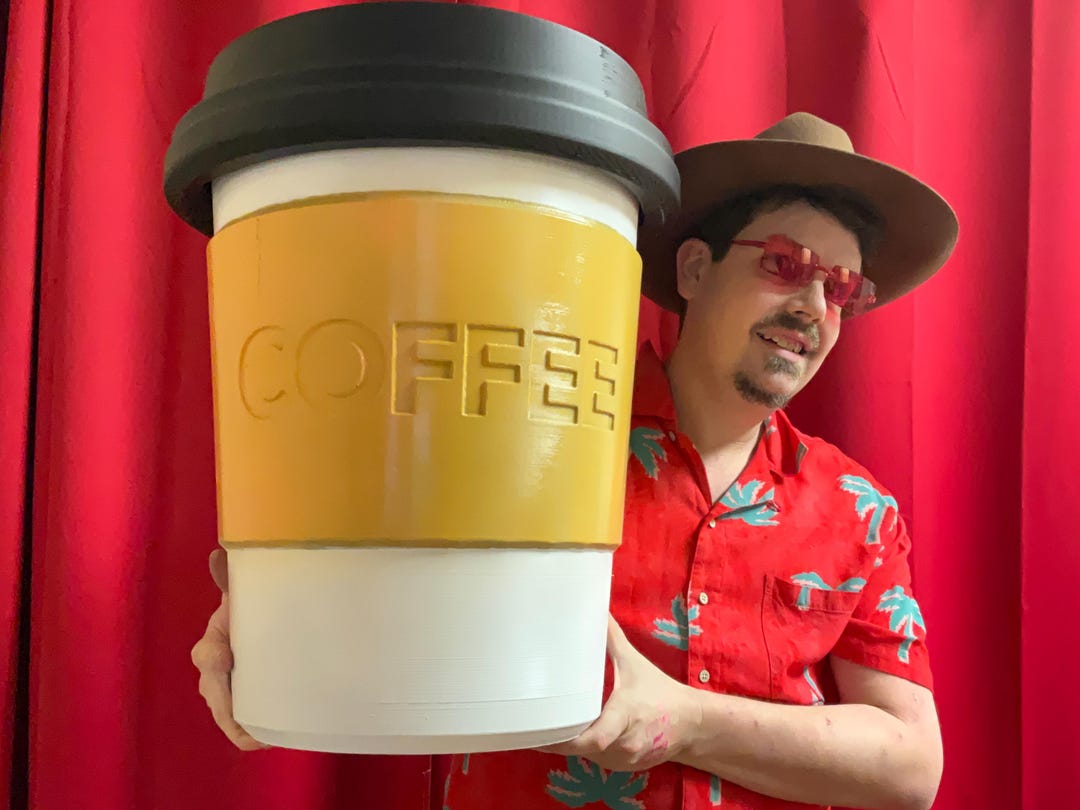 Giant Coffee Cup Prop | Oversized Coffee Decor | Café Centerpiece ...