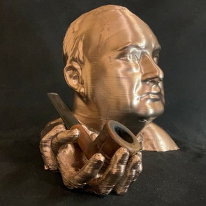 Churchill Pipe Stand - Bronze Tobacco Pipe Holder - Etsy