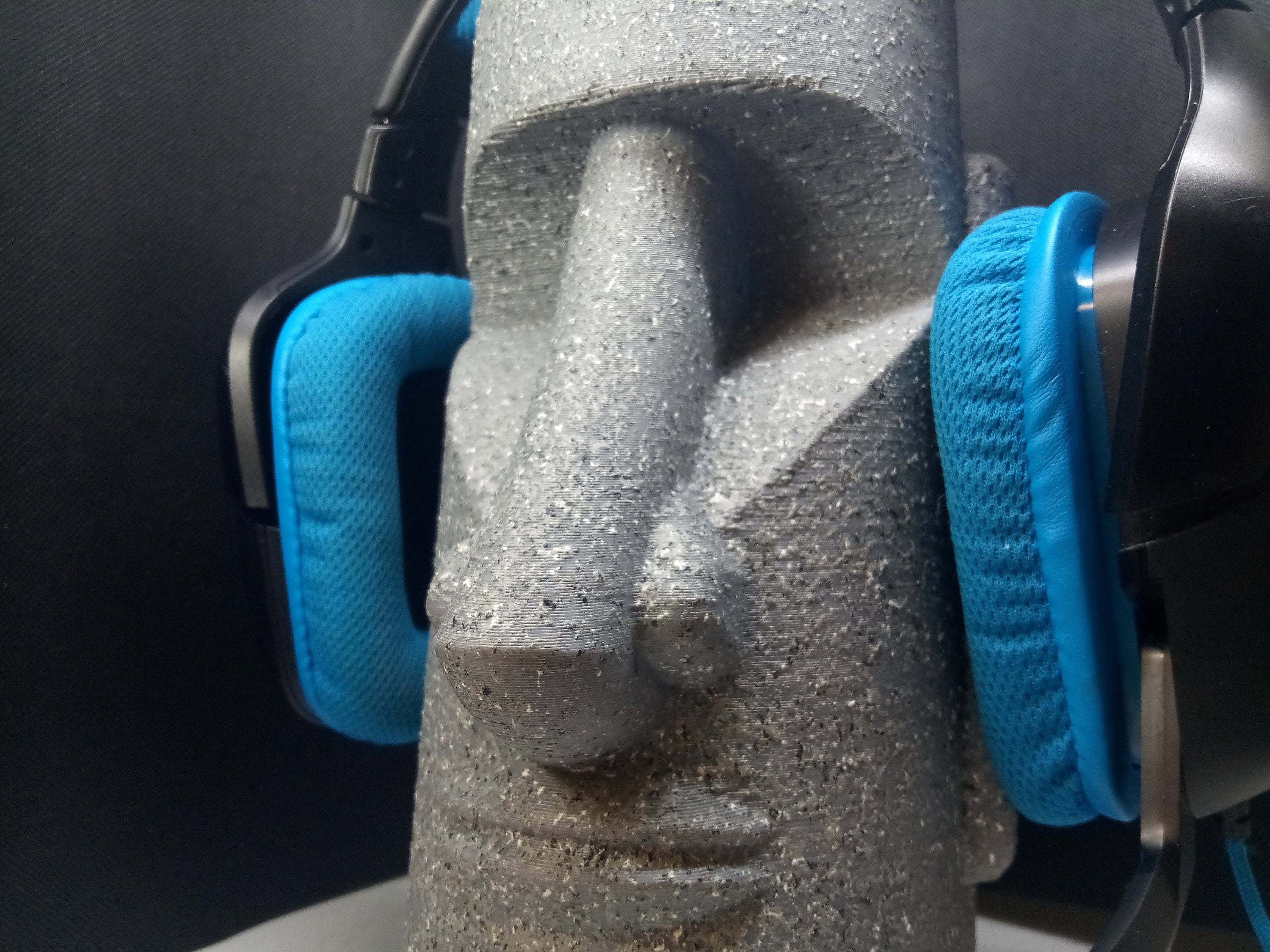 Moai Statue Headphone Rack Easter Island Sculpture Headset | Etsy