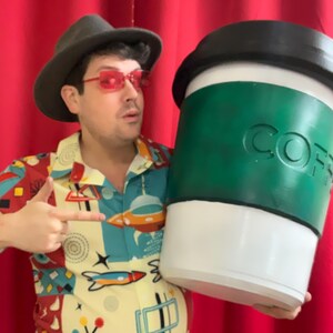 Custom Giant Coffee Cup Prop - Personalized Coffee Shop Decor, Latte ...