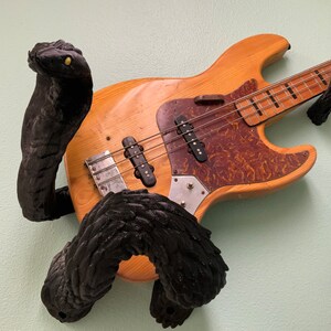 Guitar SNAKE! Horizontal/sideways Guitar Wall Mount Hanger! Holder ...