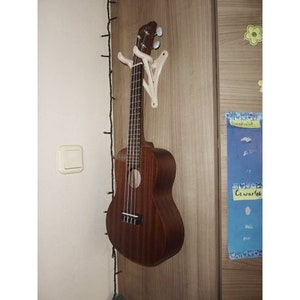 Elegant Ukulele Wall Mount. Display Any Soprano Uke! Upright Storage ...
