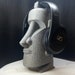 Moai Statue Headphone Rack! Easter Island Sculpture Headset Hanger ...
