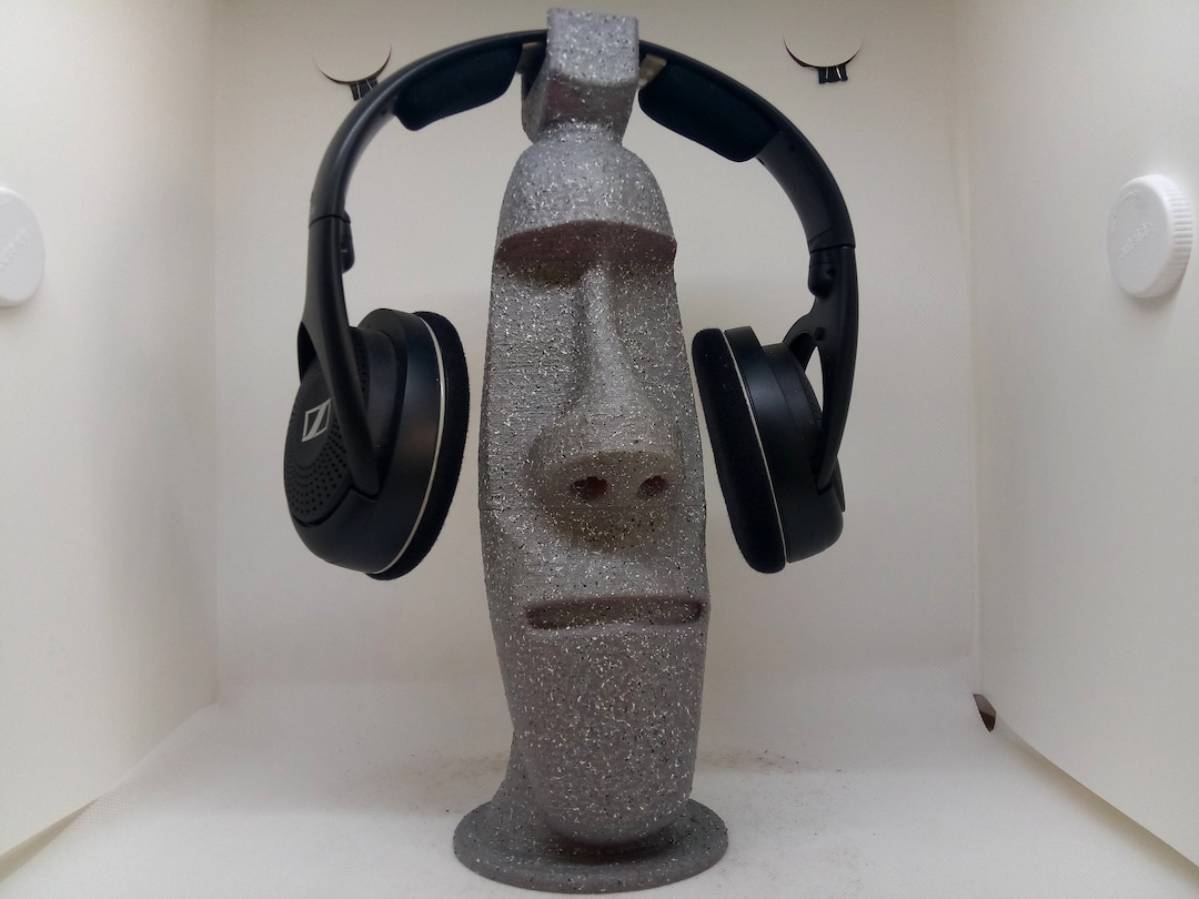 Moai Statue Headphone Rack! "easter Island-style" Headset Hanger. Heads ...