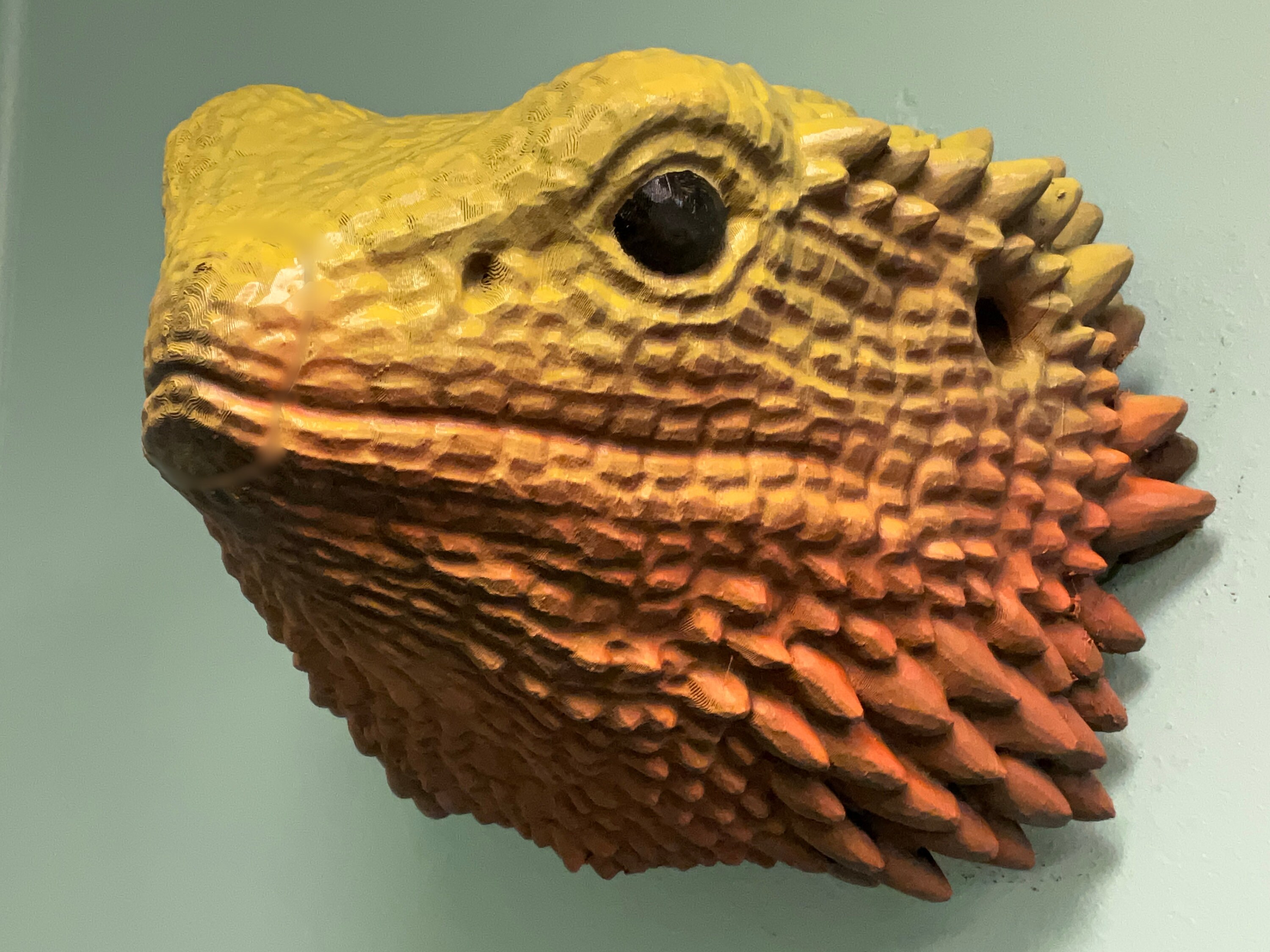 Custom Bearded Dragon Wall-mounted Head - Perfect Pet Lover Gift ...