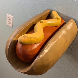 Giant Hot Dog Prop | Food Truck Decor | Restaurant Wall Art | Oversized ...