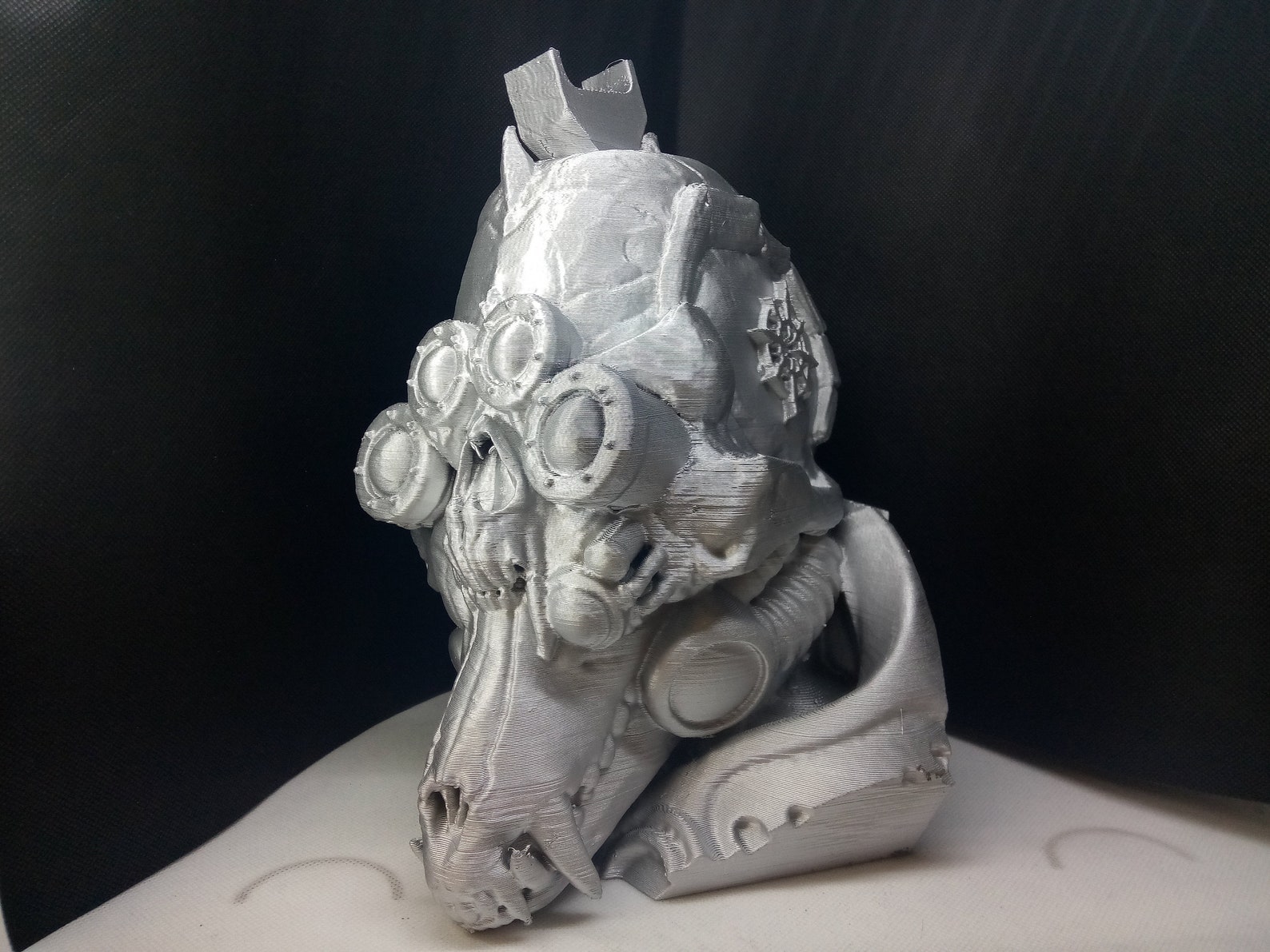 Zombie Robot Coyote Headphone Rack! Cyborg Animal Skull Supervillain ...