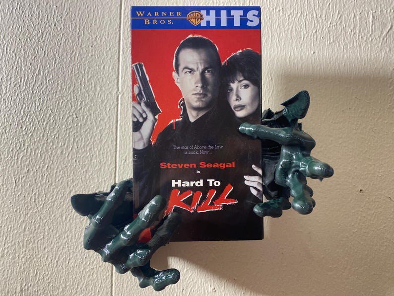 Zombie VHS Tape Wall Mount Horror Decor | Skeleton Hands Display Holder ...